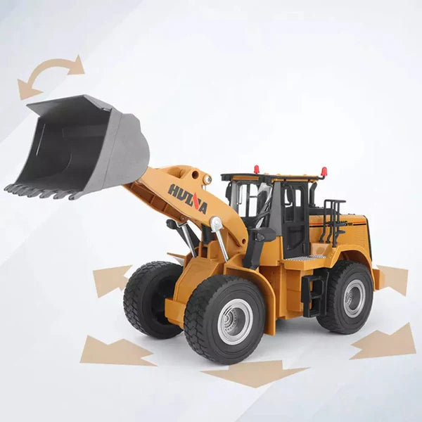 Huina 1567 RC Wheel Loader (2024 Model) 1:24 Scale 9 Function | RC Toy ...